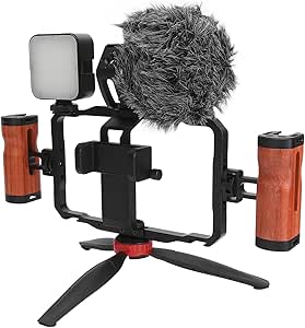 Amazon.co.jp: Smartphone Video Cage Rig, Filmmaking Video Blog Case ...