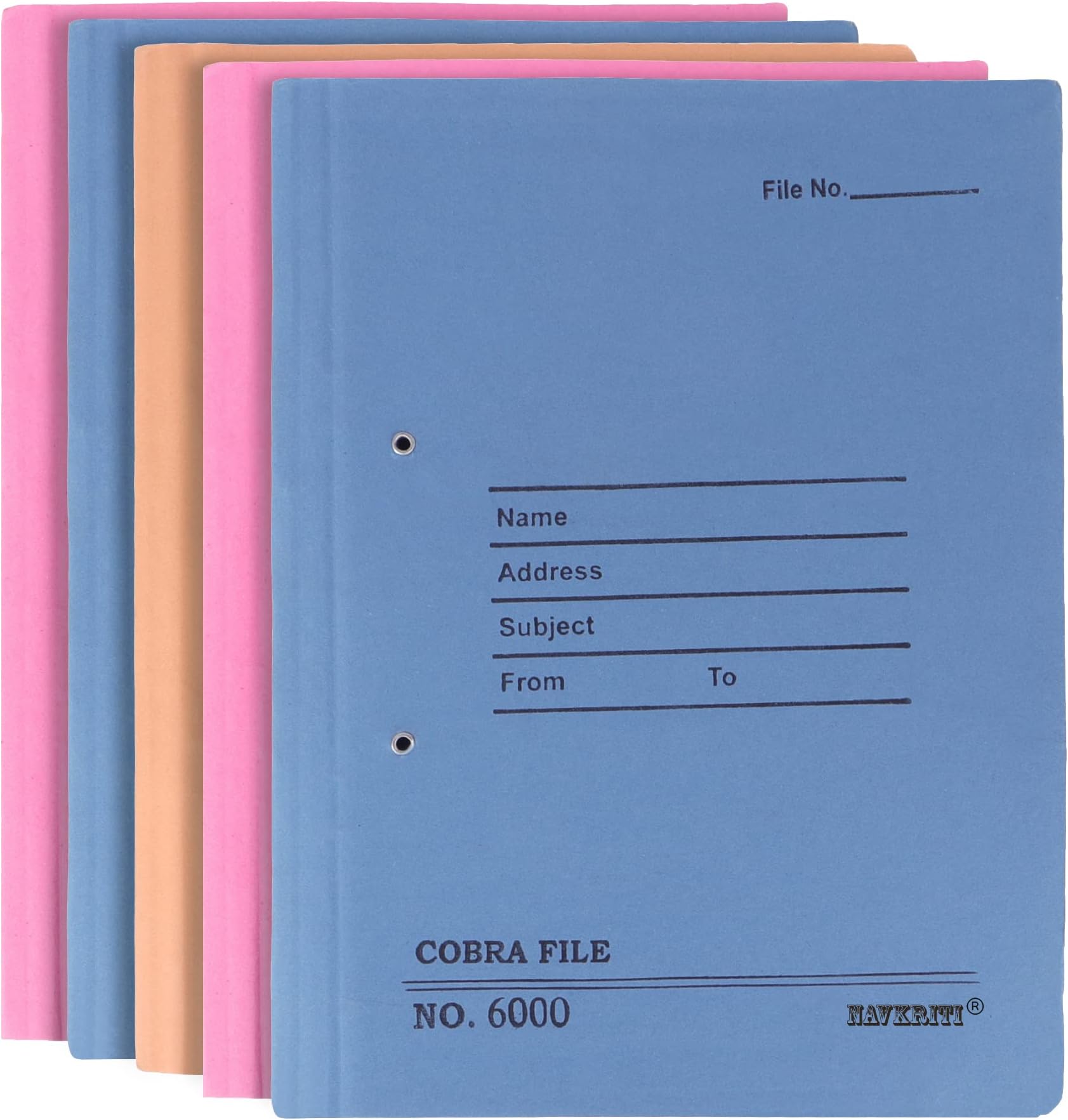 Ace Files 540 GSM 5 Colours Spring File Board, Pack of 10 : Amazon.in ...