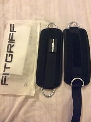 Fitgriff® Foot Straps V1 (Padded) - for Fitness Training on Cable Pull ...