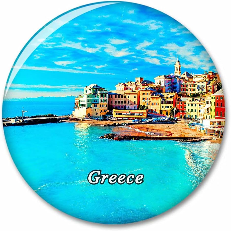 Amazon.com: Greece Santorini Fridge Magnet Decorative Magnet Bottle ...