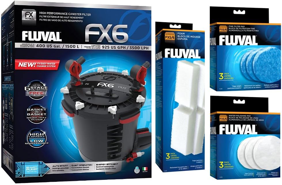 Fluval Fx6 Aquarium Canister Filter (FX-6 Filter Package) : Amazon.ca ...
