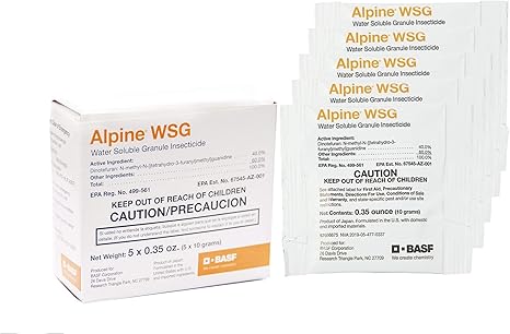 Amazon.com : BASF 59020863 Alpine WSG 5 x 0.35oz Insecticide, White ...