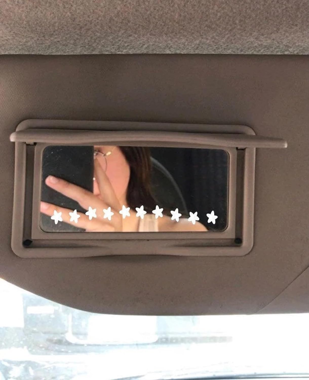 Amazon.com - Car Mirror Decal, Star Mirror Sticker, Rear View Mirror ...