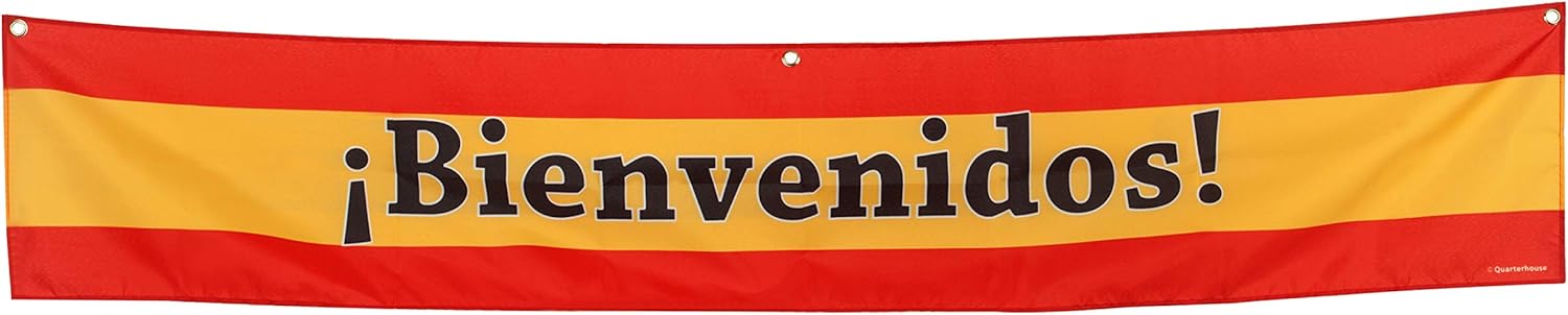 Amazon.com: Quarterhouse Bienvenidos Welcome Banner for Spanish ...