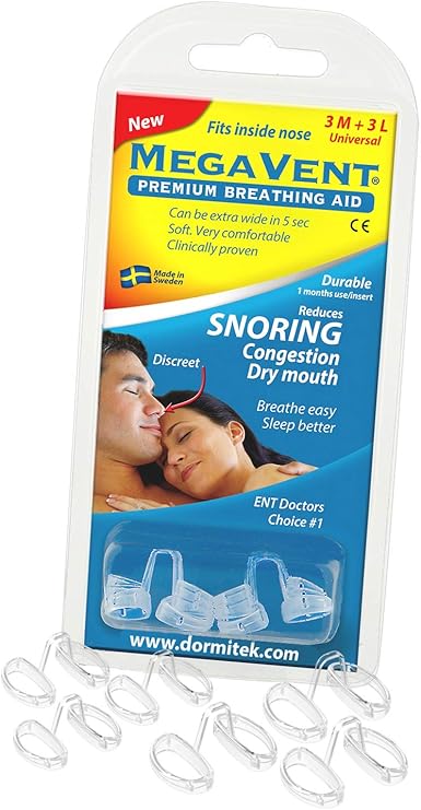 Megavent v 2.0 - New Swedish Nasal Breathing & Snoring Aid. CE reg ...