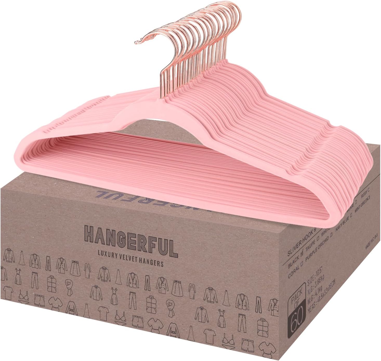 Amazon.com: Elama 100 Piece Set of Velvet Slim Profile Heavy Duty Felt ...