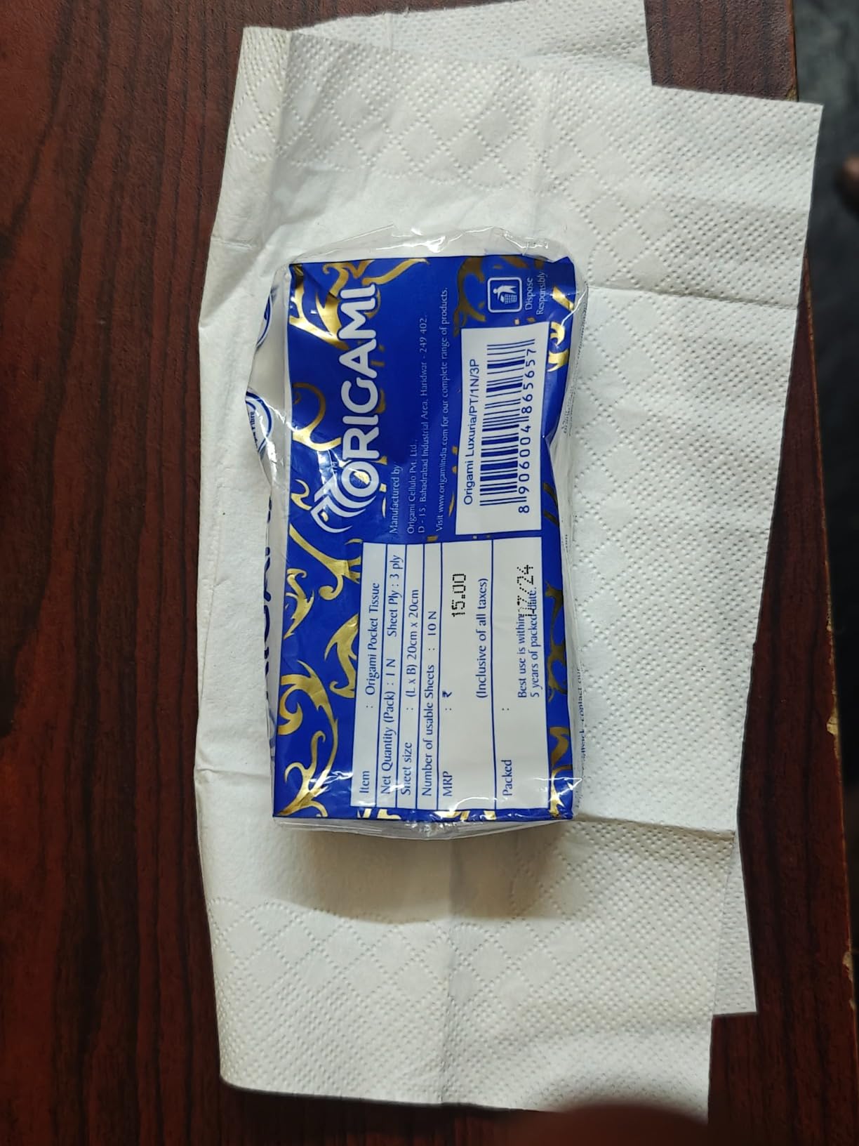 Buy Origami 3 Ply Pocket Hanky Tissue Paper - Pack of 20 (10 Pulls Per ...