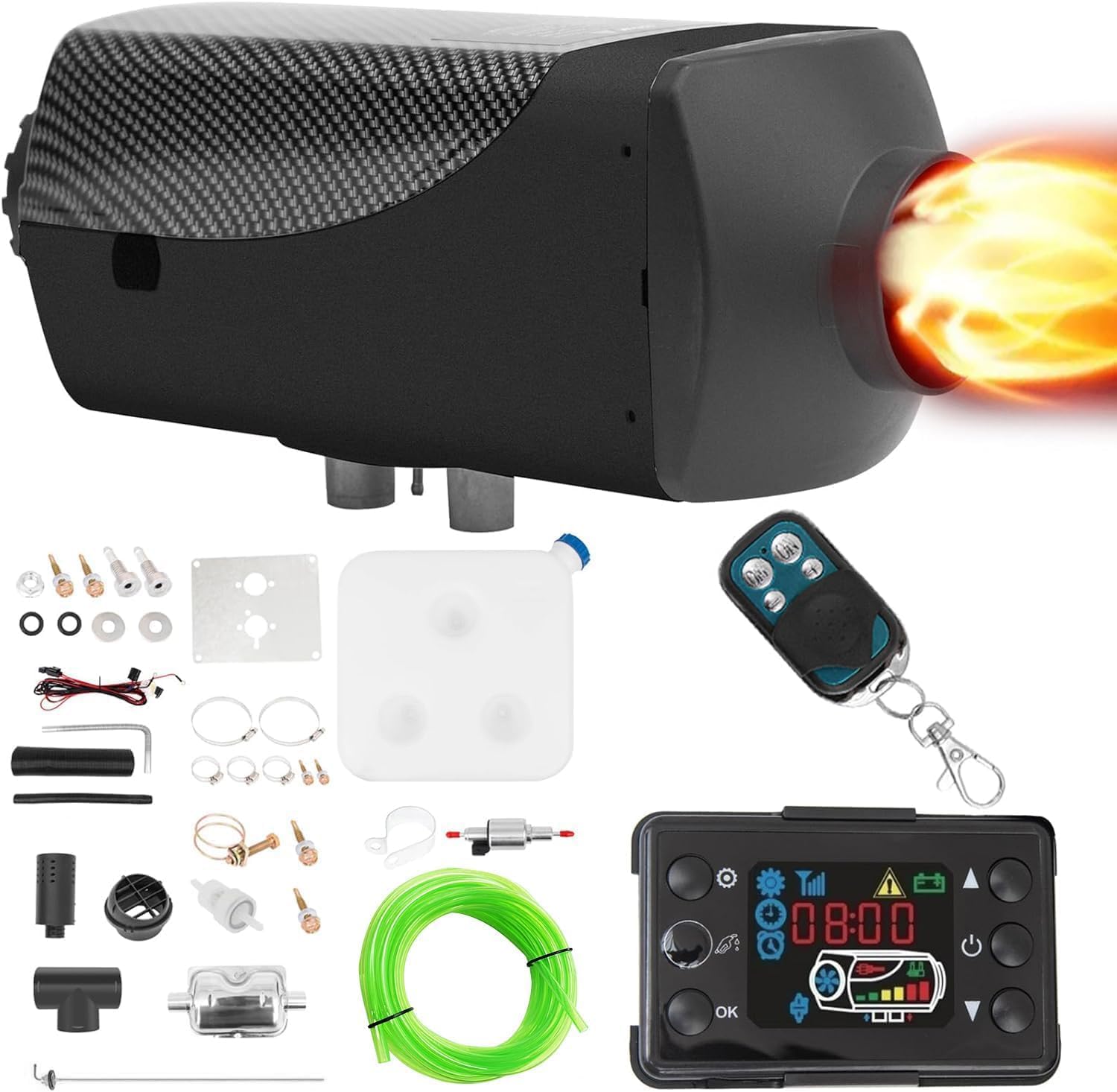 EVGTTI 12V 5KW-8KW Air Diesel Heater Parking Diesel Night Heater with ...