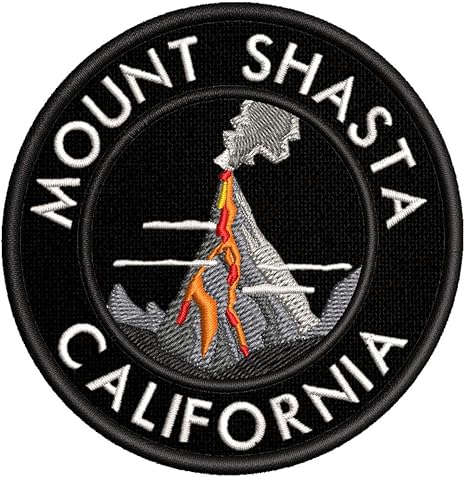 Amazon.com: Mount Shasta, California Applique Patch - Multicolor Badge 3.5" - Iron On / Sew On ...