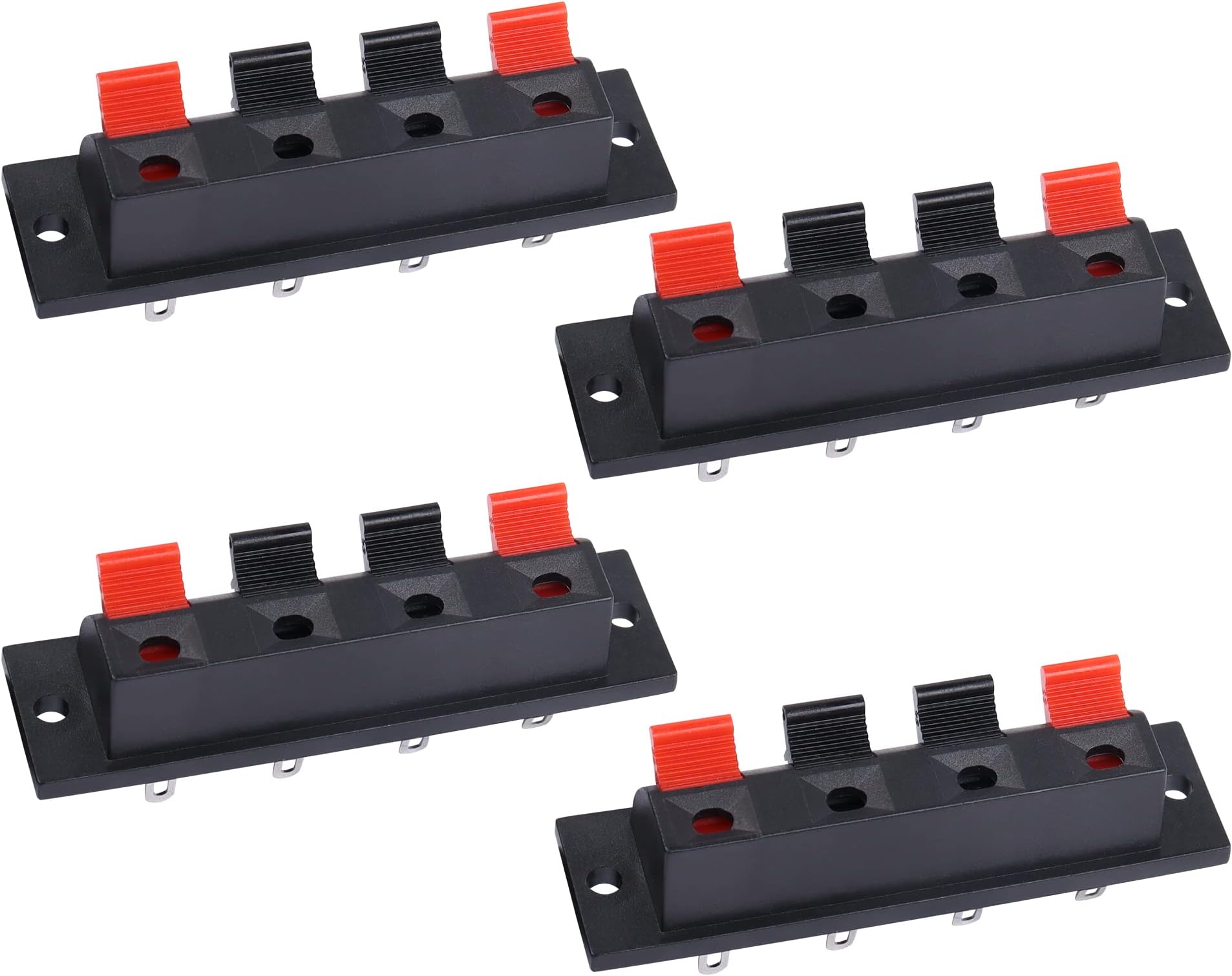 Amazon.com: uxcell 2 Row 6 Way Spring Speaker Terminal Clip Push ...