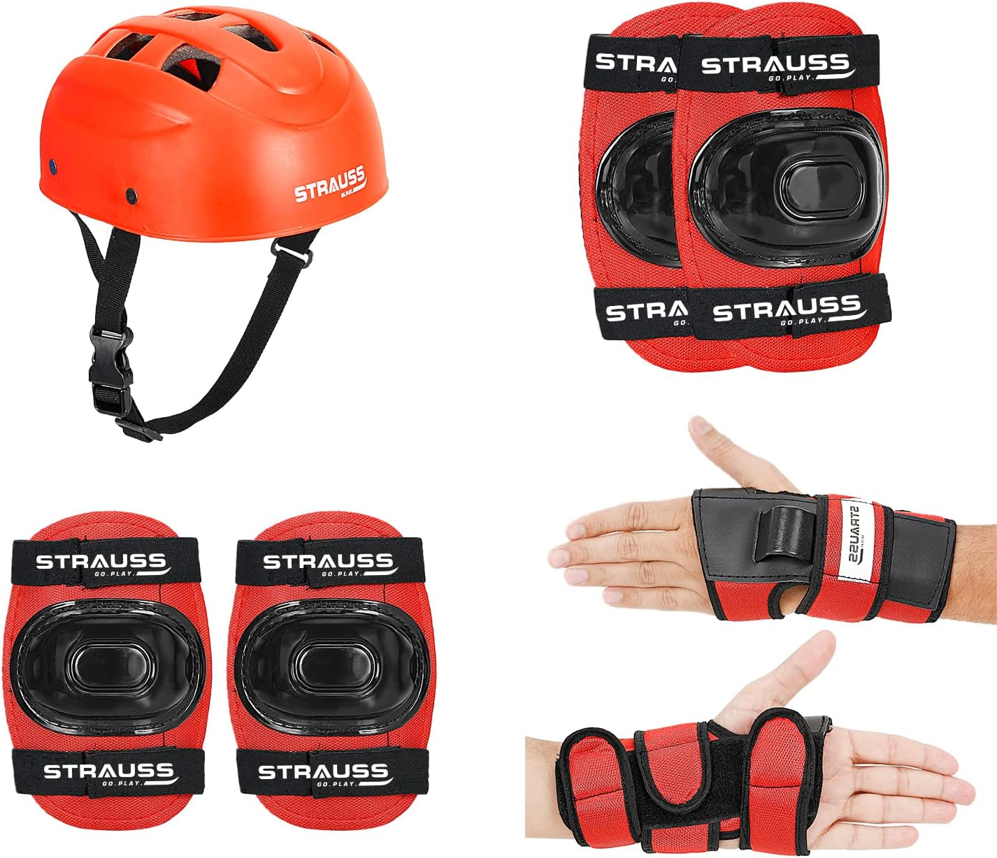 Strauss Professional All-in-One Protective Gear Set |4 Pieces for ...