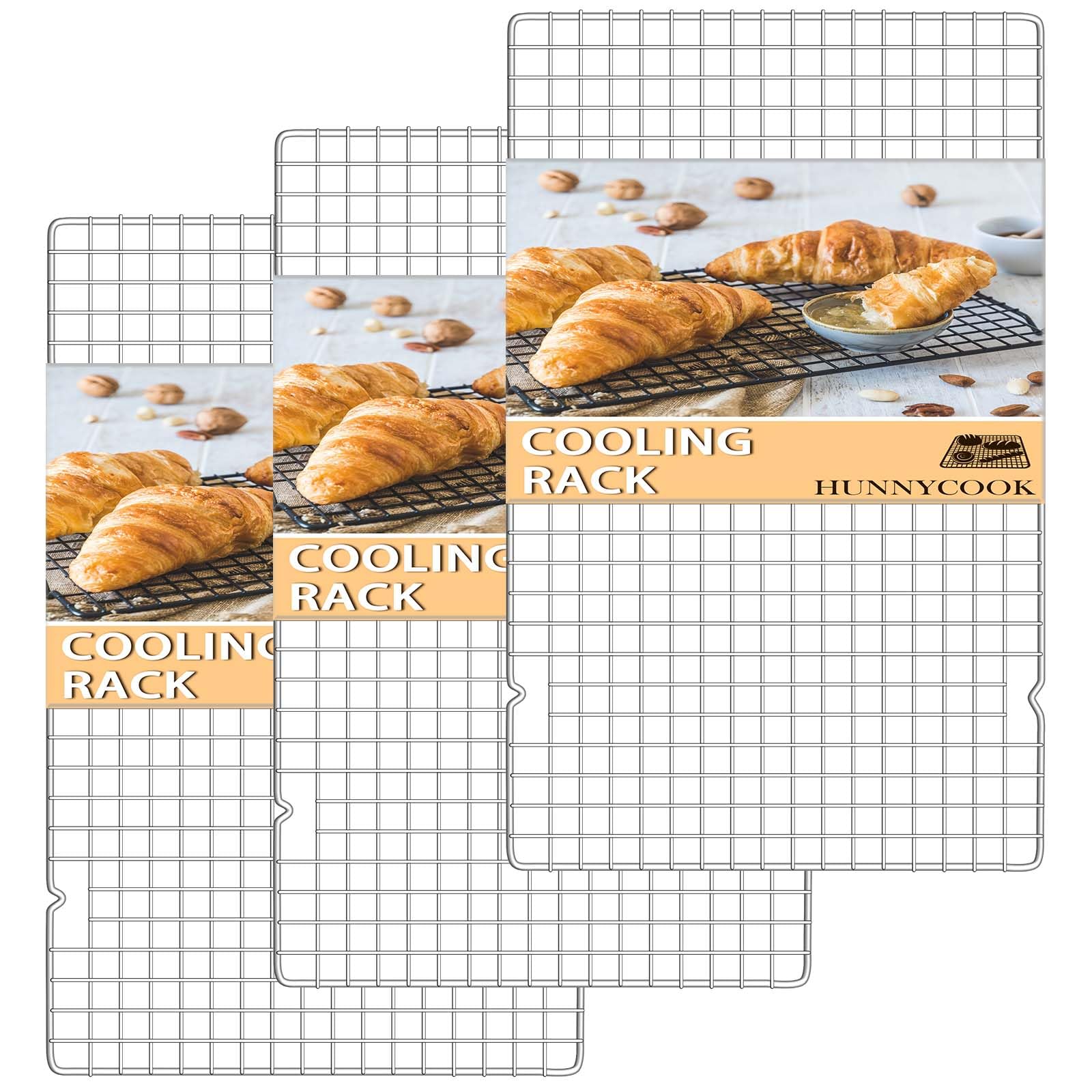 Snapklik.com : Hunnycook 15.8”9.8” Cooling Rack, 3P Stainless Steel ...