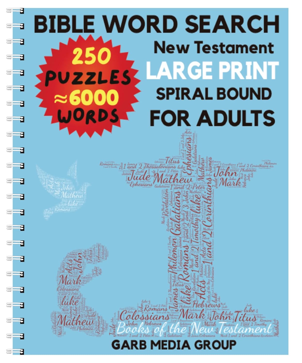 Bible Word Search Puzzles for Adults-New Testament-Large Print:250 ...