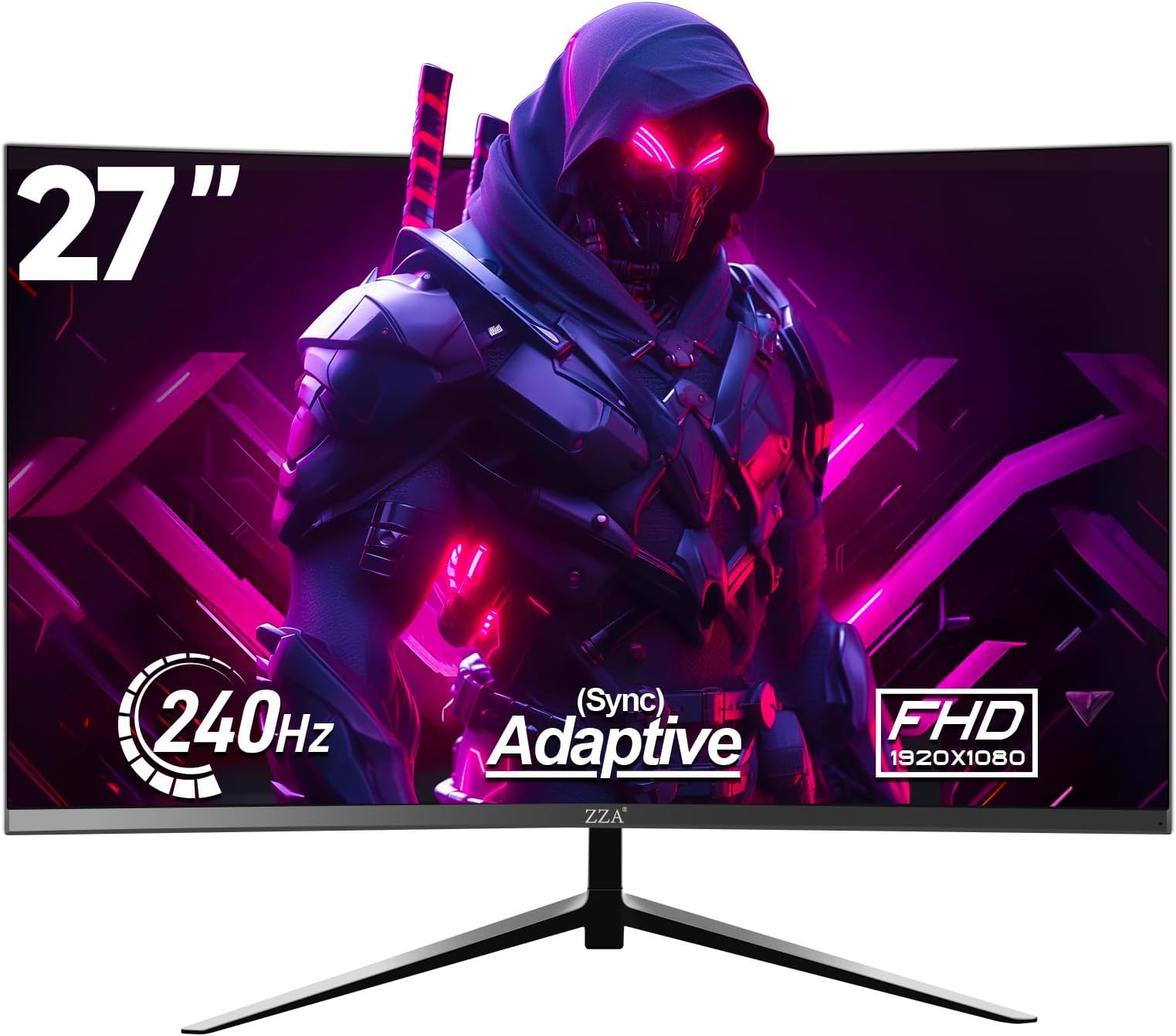 Amazon.com: ZZA 32-Inch QHD Curved Gaming Monitor - 2K Resolution ...