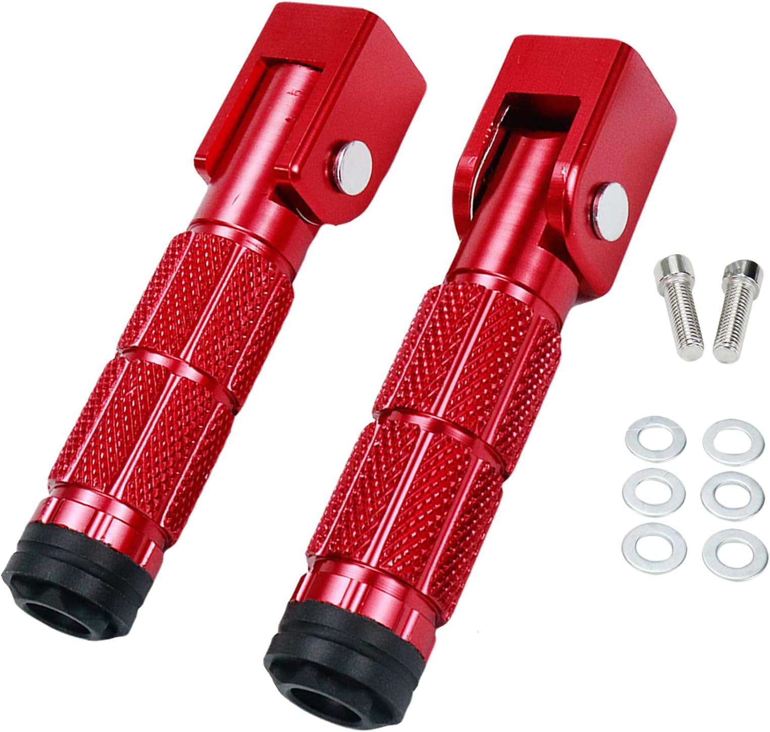 Amazon.com: Universal Motorcycle Folding Rearsets Folded Motorbike ...