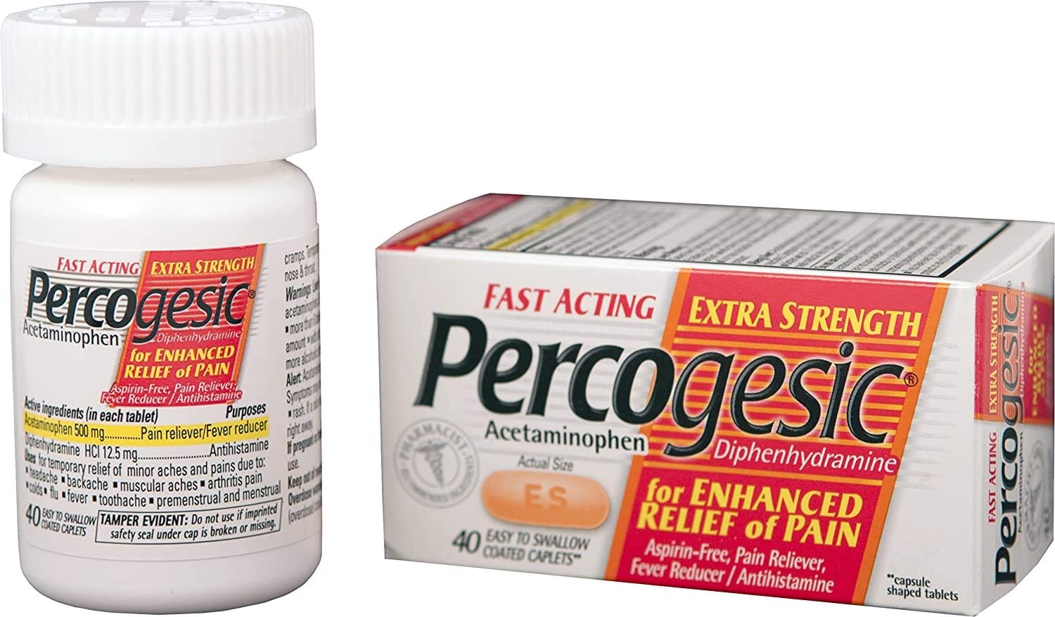 Amazon.com: Percogesic Extra Strength Pain Relief | Aspirin Free Dual ...