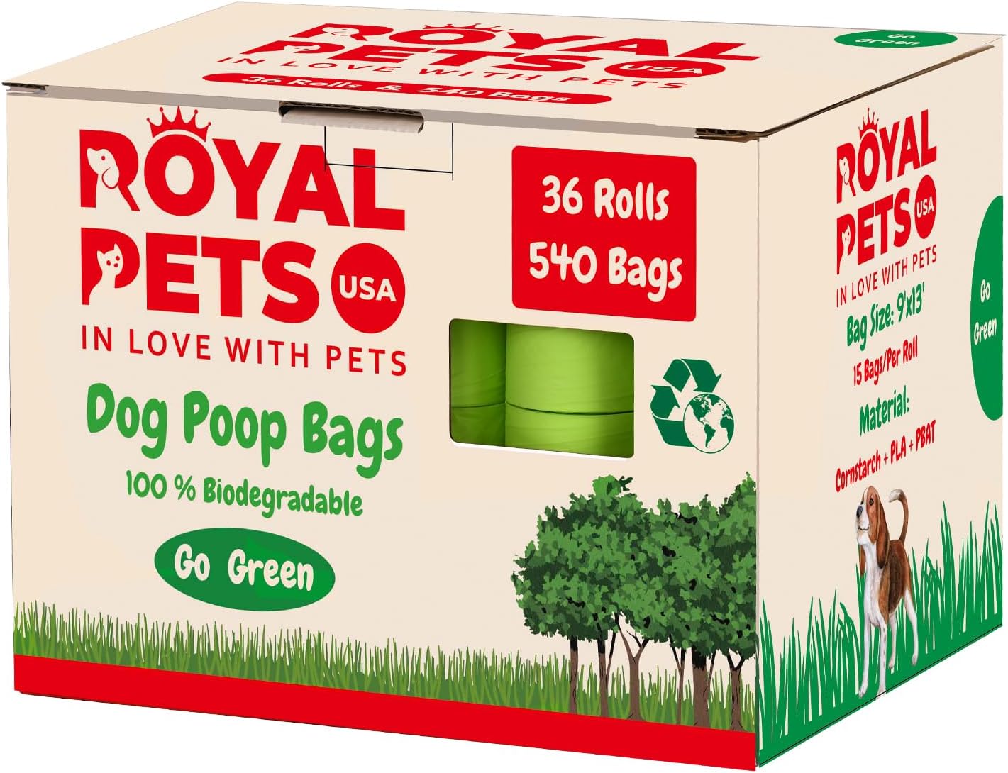 Amazon.com: Earth Safe Poop Bags made from 100% Biodegradable Materials ...