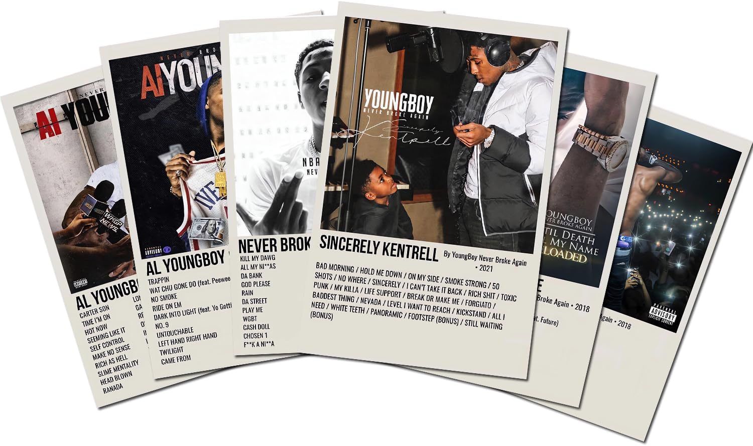 Amazon.com: Youngboy Pop Singer Poster Wall Collage Kit 12'' x 18 ...