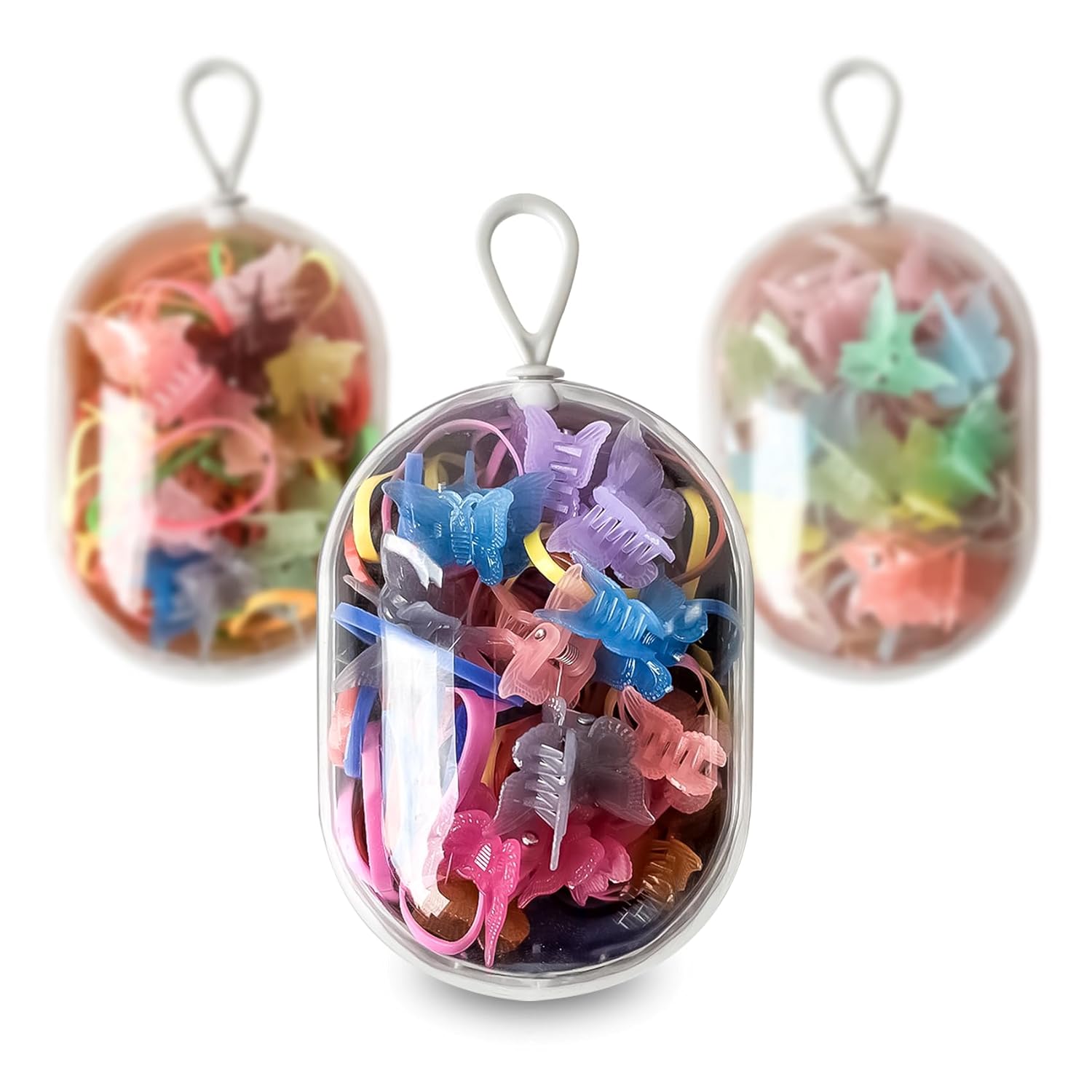 Amazon.com : Cocplok Girls' & Kids' Butterfly Hair Claw Clips Set of 12 ...