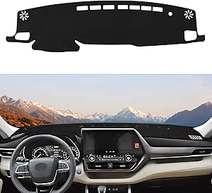 Amazon.com: Rilsen Dashboard Cover Mat Custom Fit for Toyota Highlander 2020-2024 2025 Dash ...