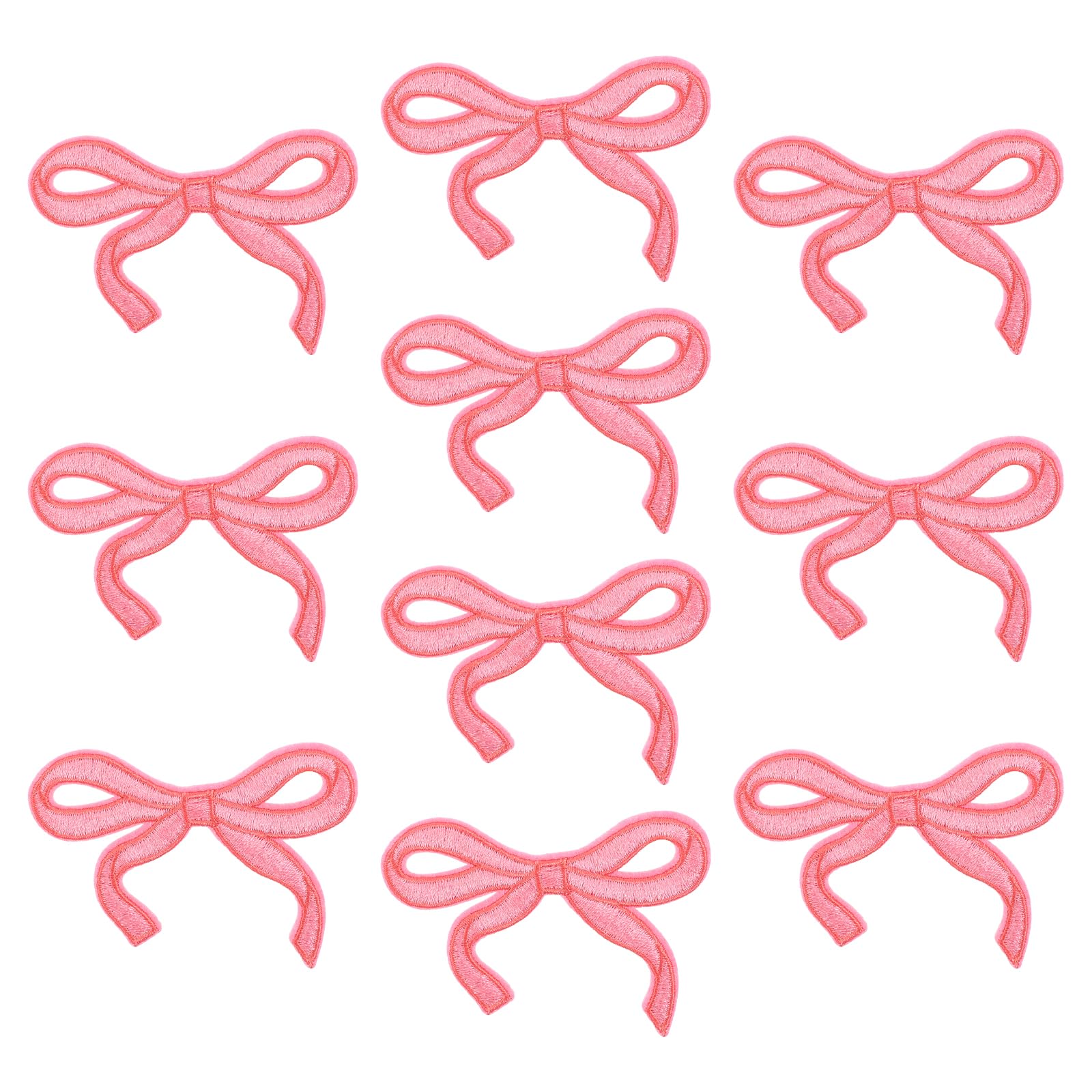 Amazon.com: JIYIN 10pcs Bow Patches, Cute Bow Patch Embroidered Patches ...