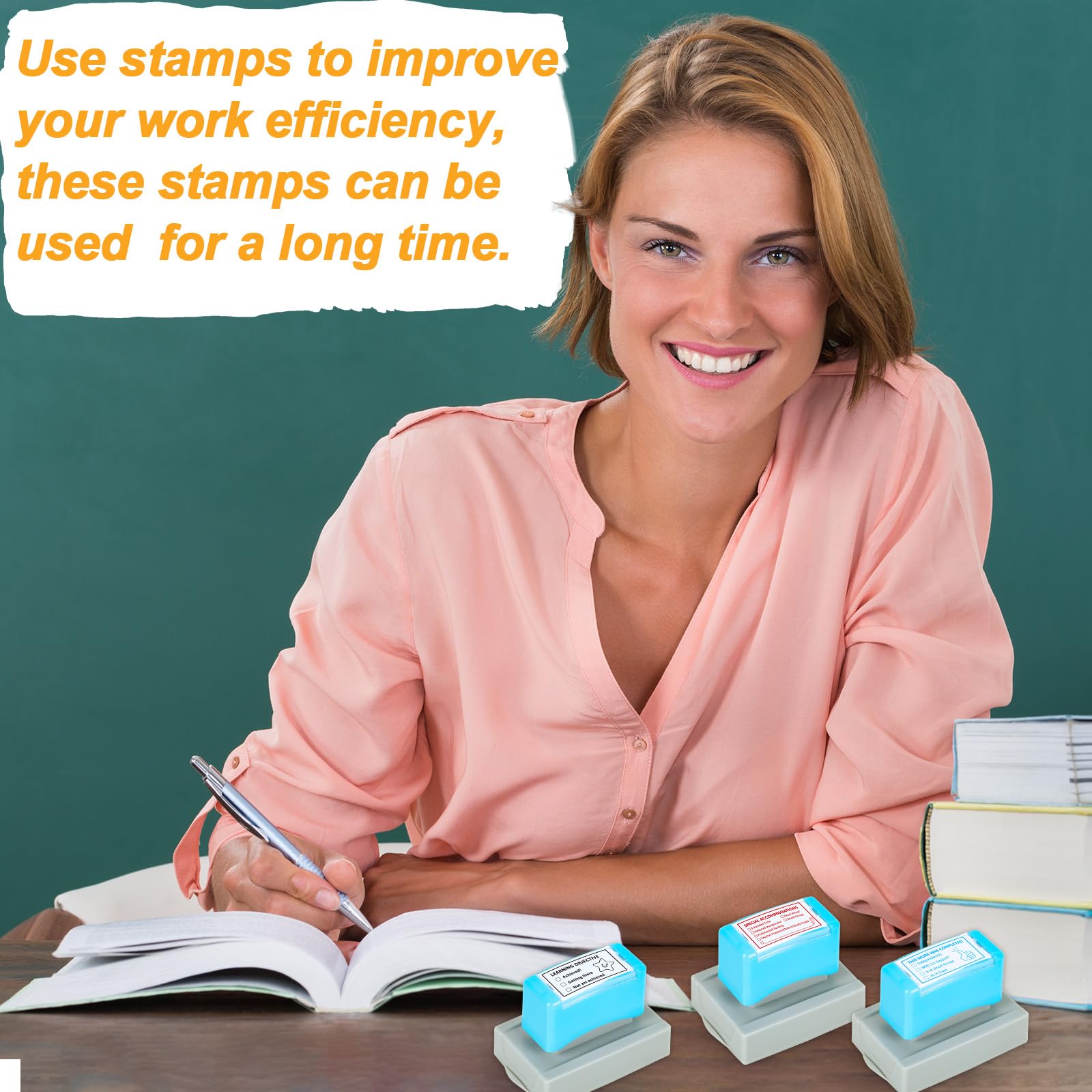 Snapklik.com : 3 PCS Teacher Stamps For Classroom Self-Inking ...