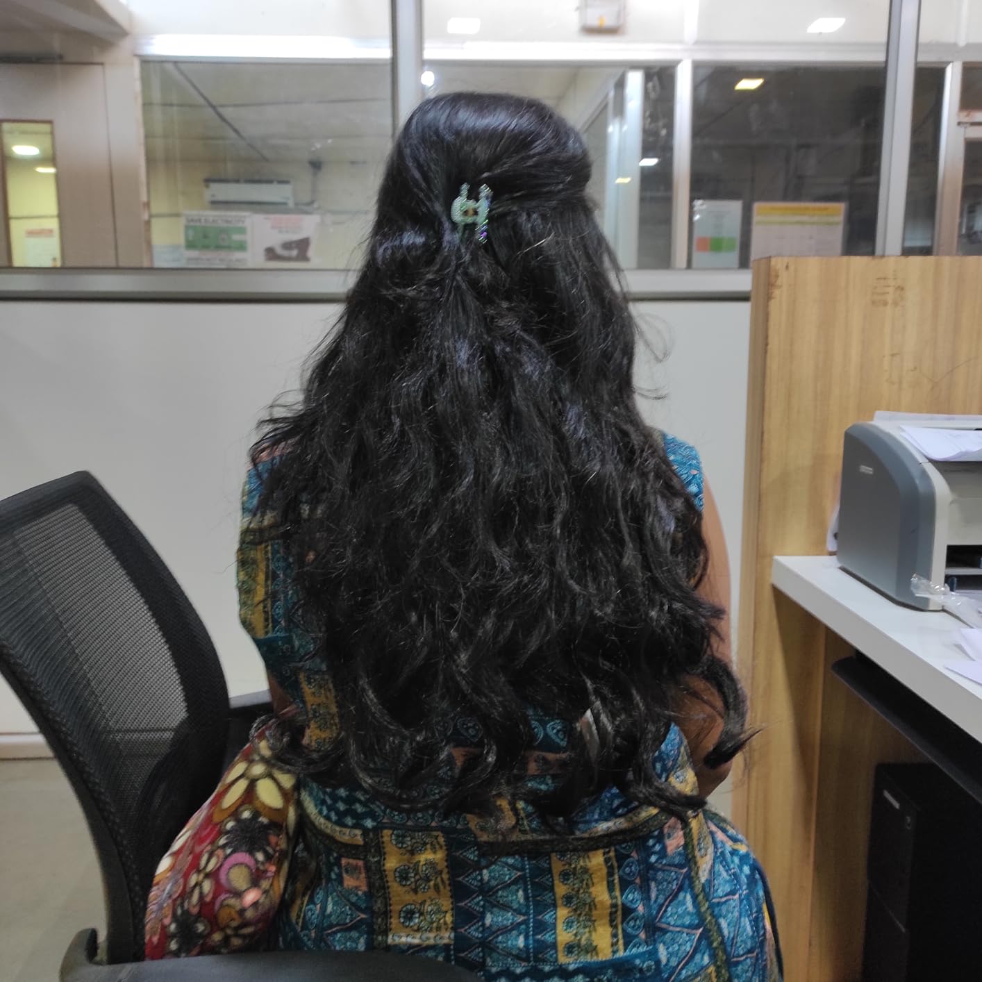 MoonEyes Curly wavy Hair Extension in Brown color 5 clip in 24 inch ...