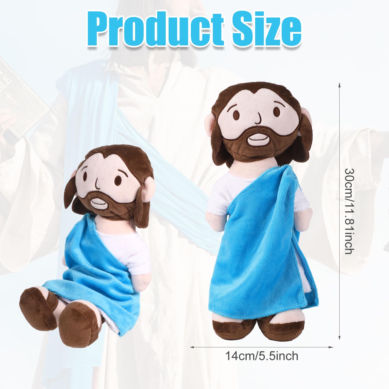 Jesus Doll, 11.81in Jesus Christ Plush Toy Jesus Stuffed Doll God Plush ...