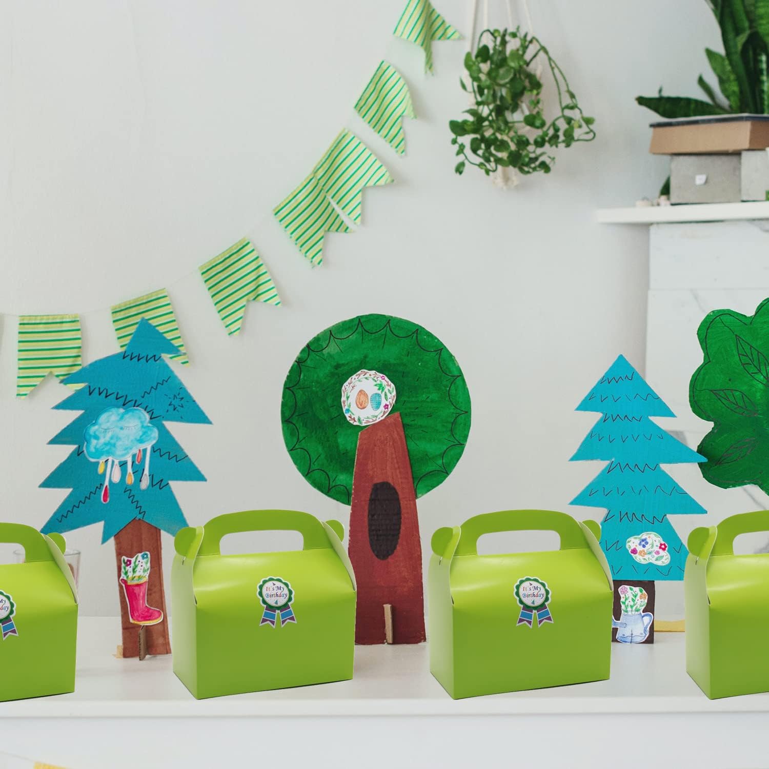 Snapklik.com : Oletx 30-Pack Green Party Favor Treat Boxes, Goodie ...