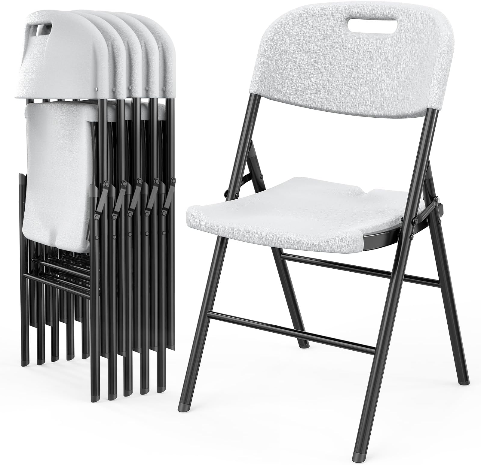 Amazon.com: Office Star Deluxe Breathable ProGrid Seat and Back Folding ...
