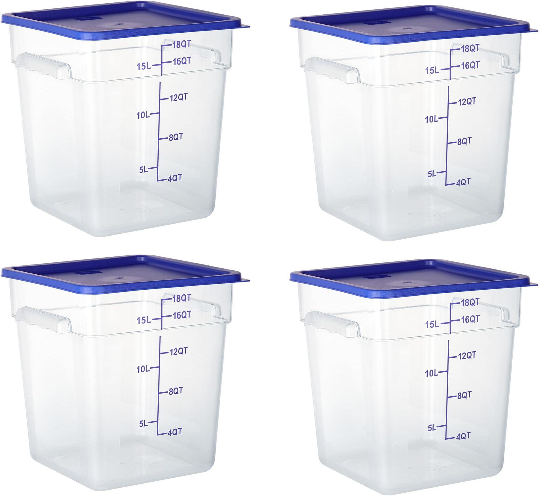Amazon.com: Suclain 2 Pieces Square Food Storage Containers ...