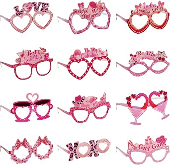 Amazon.com: M1NTP1US + 36PCS Galentine’s Day Eyeglasses Party ...