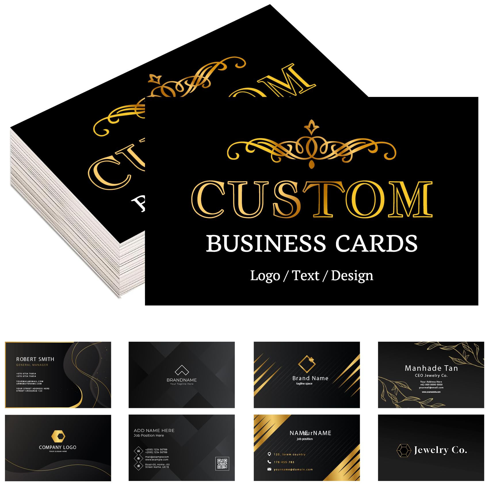Custom Business Cards Customizable Personalized Business Cards ...