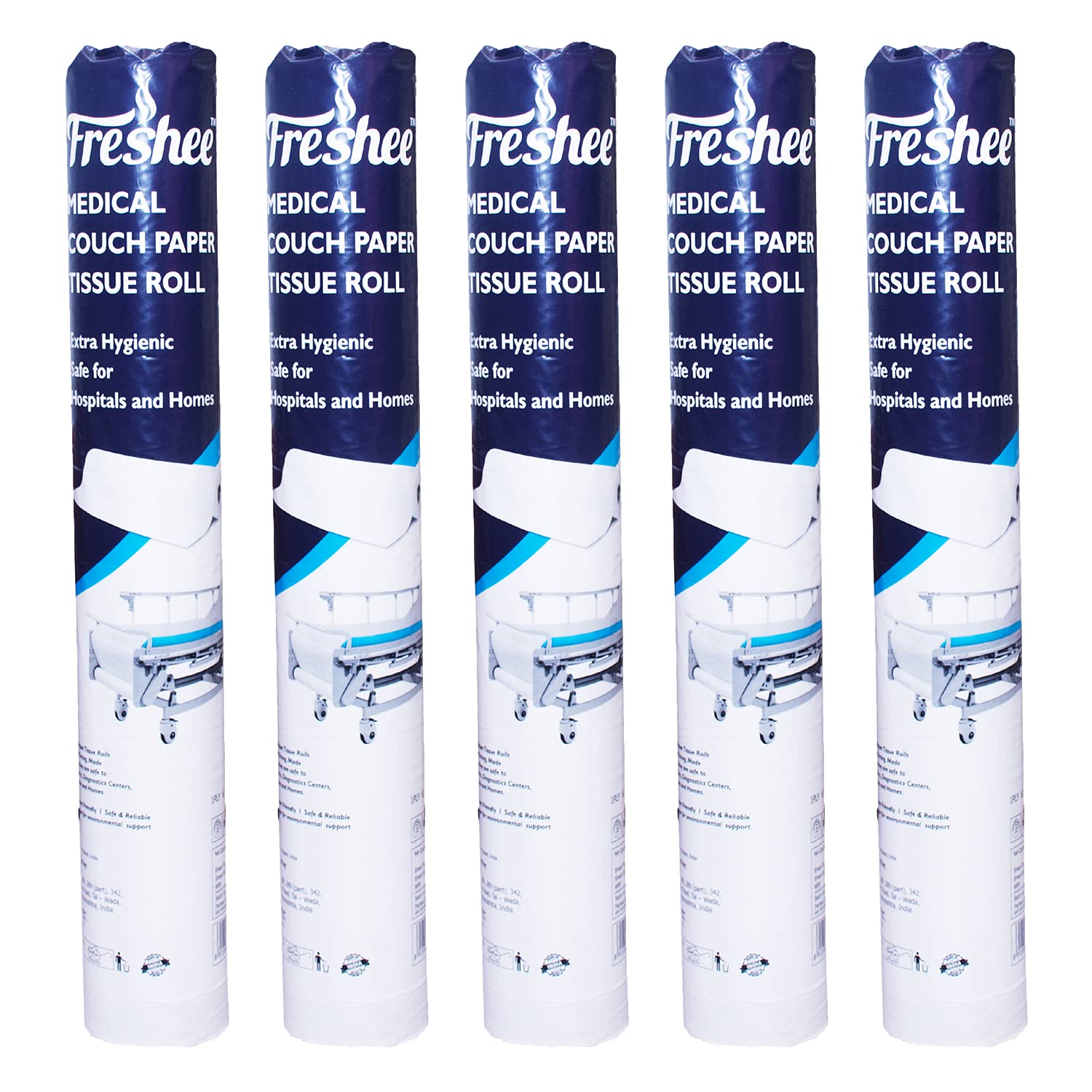 Freshee Medical Couch Paper Tissue Roll for Examination Table Pack of 5 ...