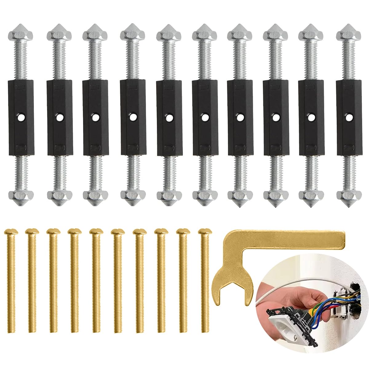 Serplex® Electric Wall Socket Repair Kit for 86 Type Wall Socket, with ...