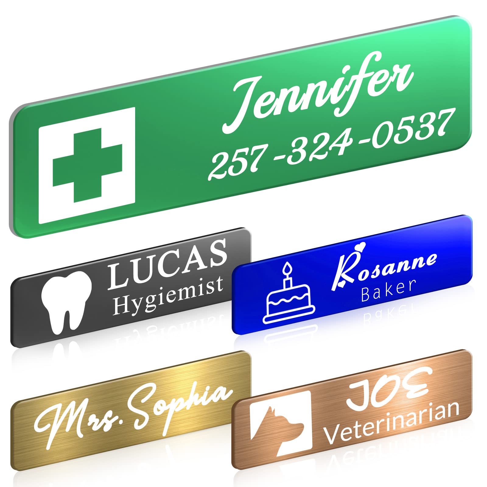 Nurse Name Tags Magnetic Custom Name Badge — Yours+Mine