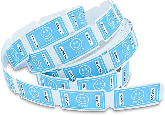 Amazon.com: Raffle Tickets Single Roll, Smile Tickets Roll Ticket for ...