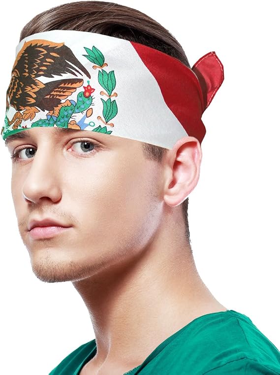 Amazon.com: Mexican Flag Bandana Mexican Bandana Mexico Bandana Mexico ...