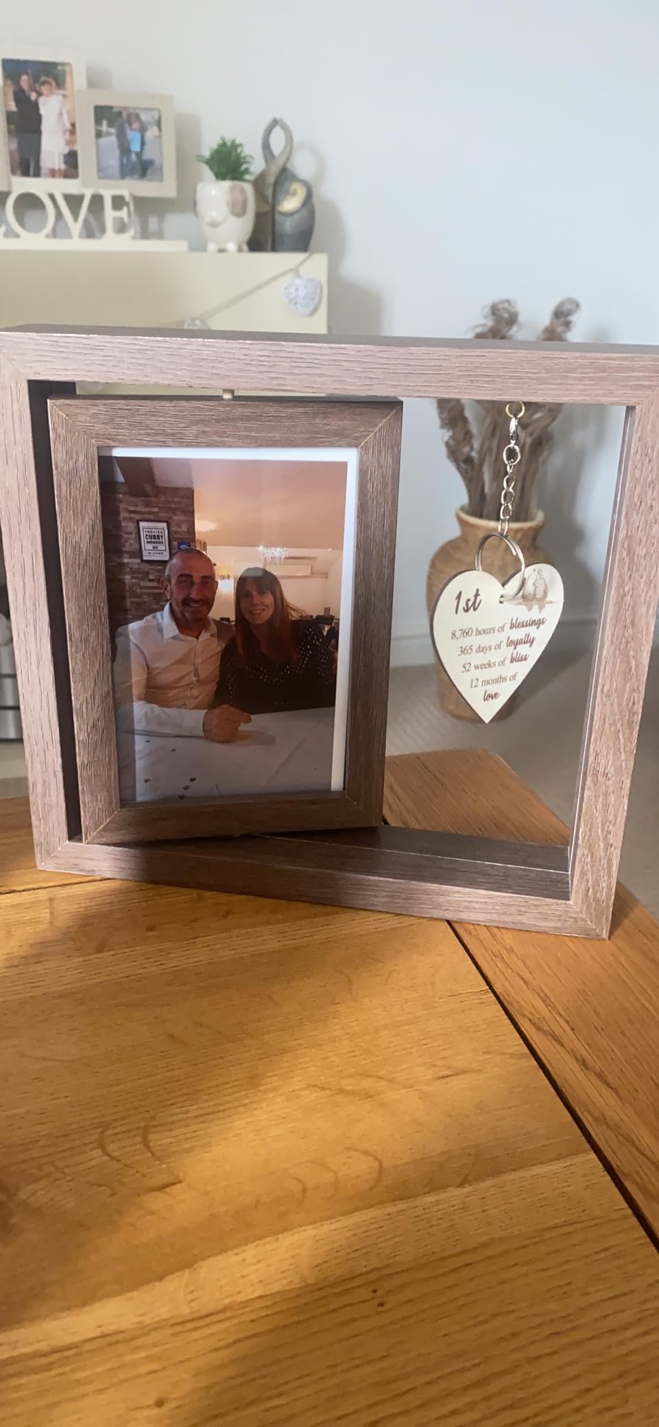 Paper Anniversary Photo Frame Gifts for Her Him Girlfriend Boyfriend, 1 ...