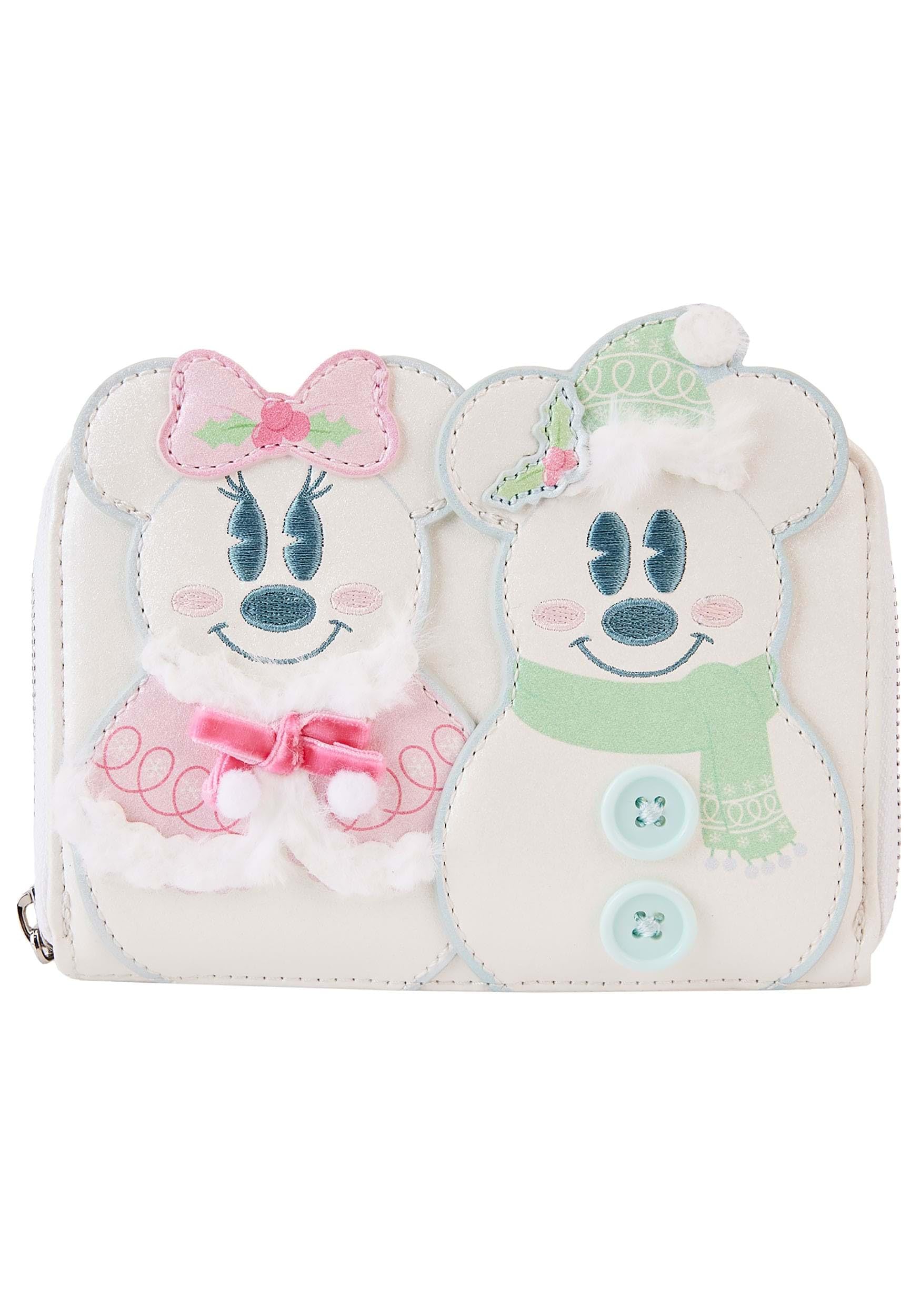 Snapklik.com : Disney Mickey & Minnie Pastel Snowman Wallet Disney Standard