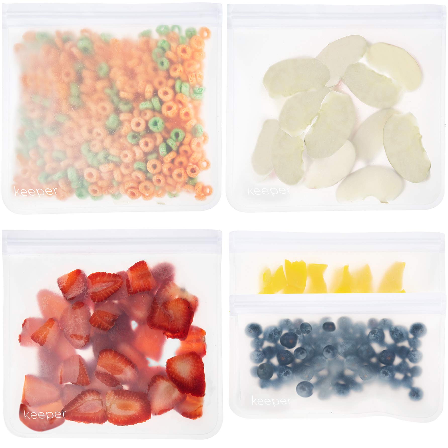 Amazon.com: Keeper Reusable Sandwich Bags (5 Pack) - Premium Reusable ...