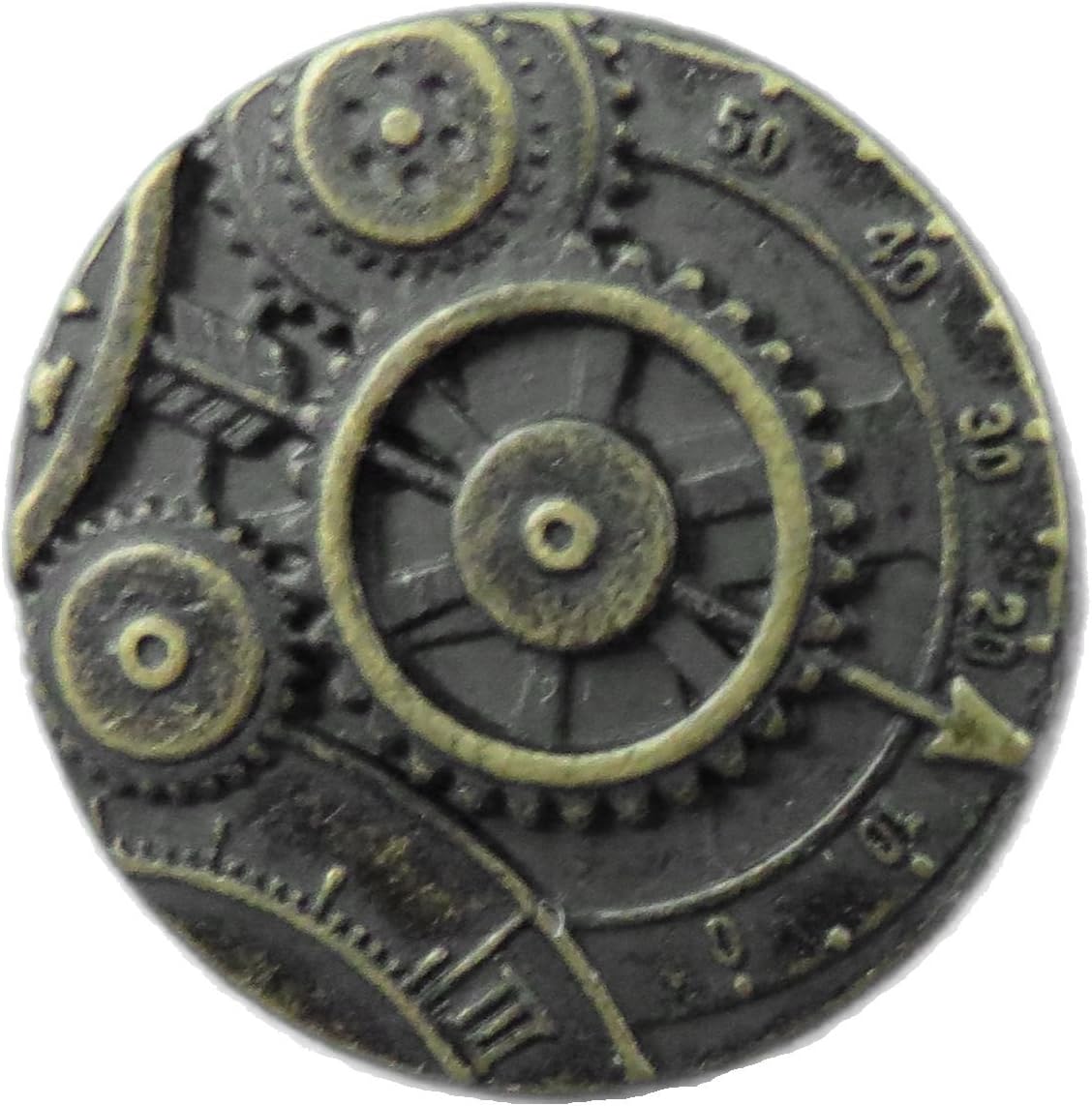 Amazon.com: Steampunk Mechanism Button -Antique Brass Finish - 7/8"