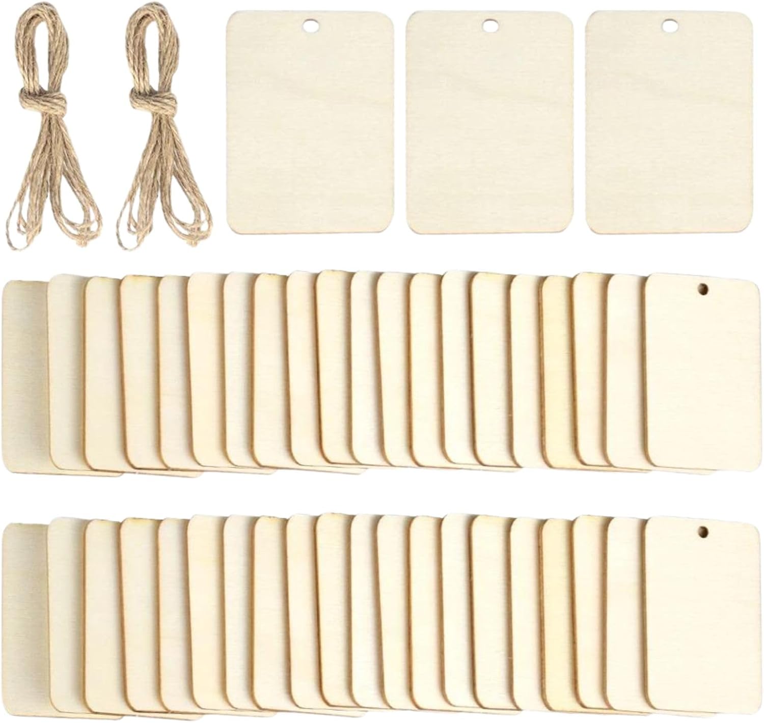 Amazon | geneX タグ ボトルネームプレート ボトルキープ 札 ボトルネーム 木材タグ ボトル 長方形 チップ 木材チップ プレート 下げ札 カード ひも付き 50個入 | 番号札 ...