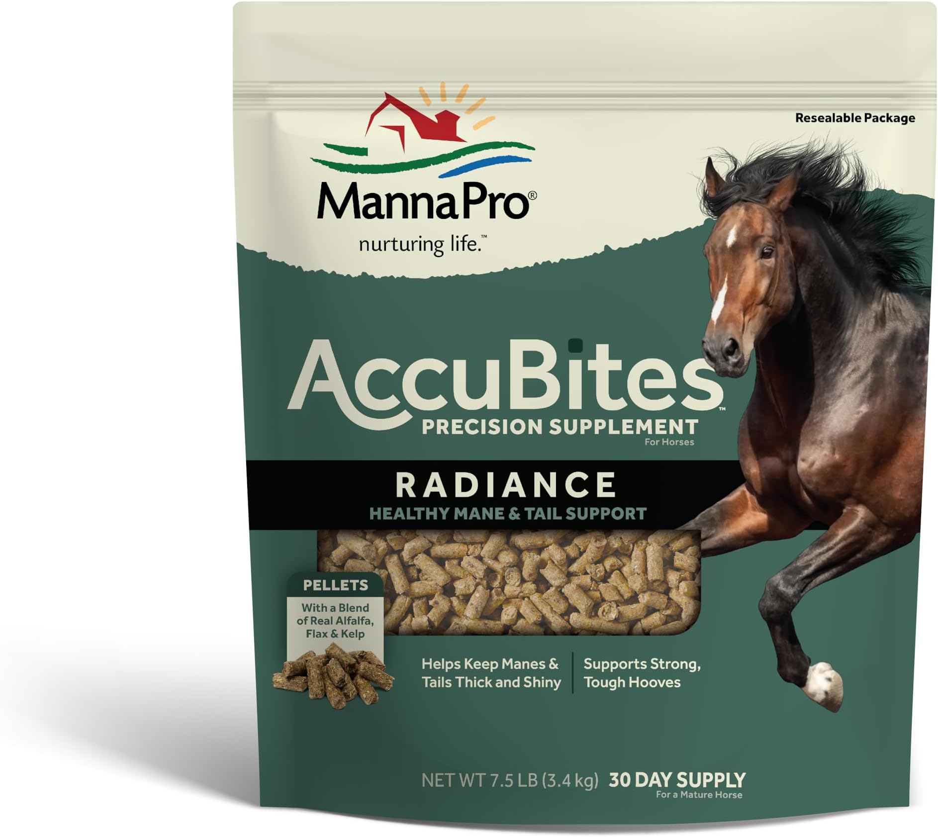Amazon.com : BioMane Hair Nutrition Supplement for Horses - 30 Day ...