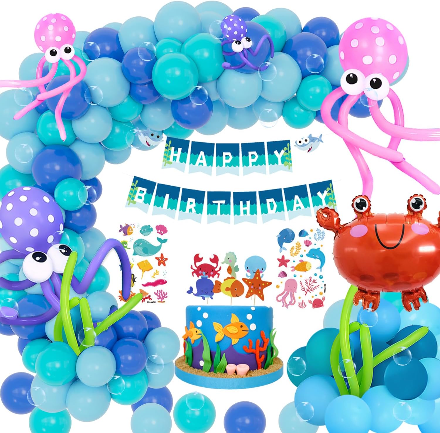 Under the Sea Party Decorations, Birthday Botswana | Ubuy