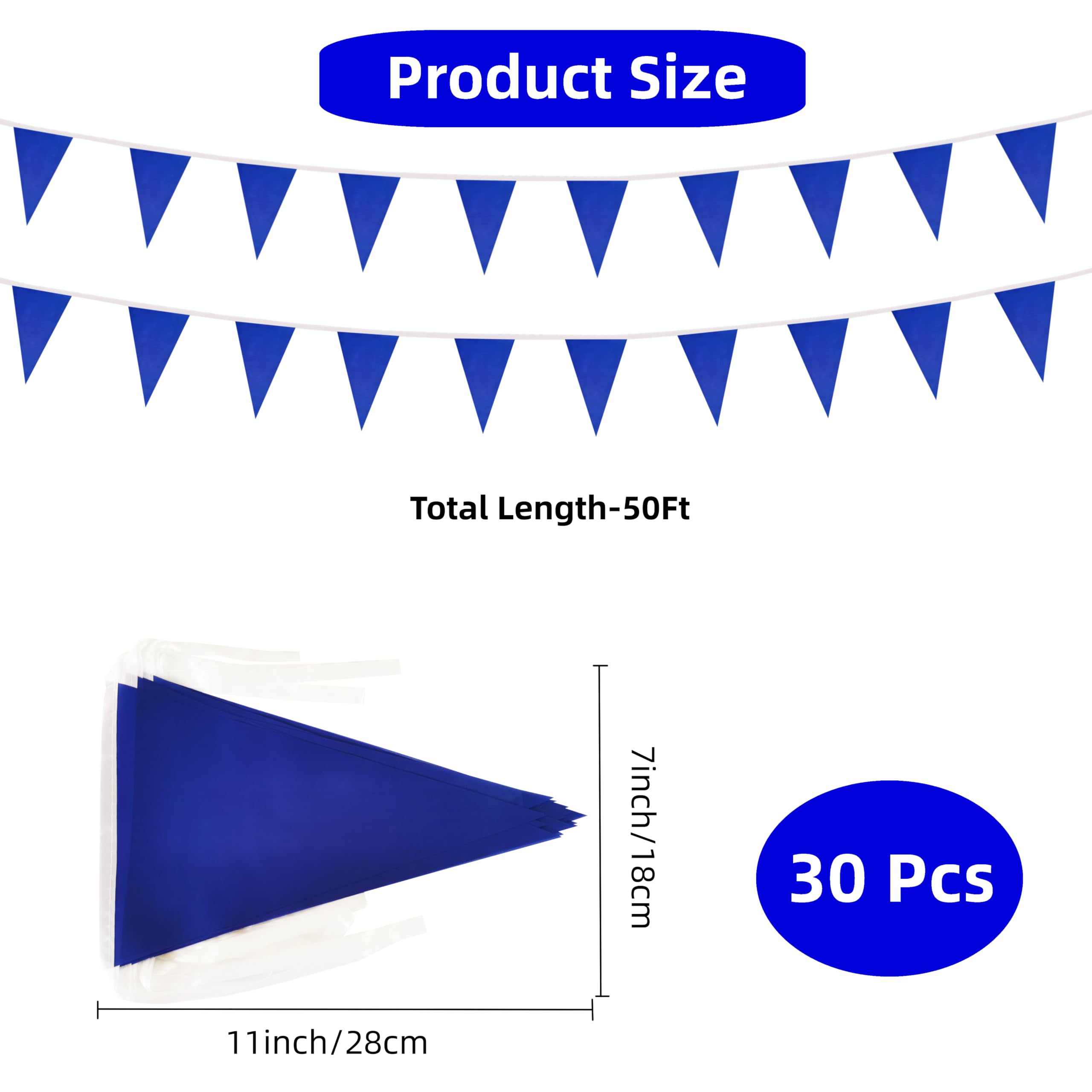 Bunting Banner Size