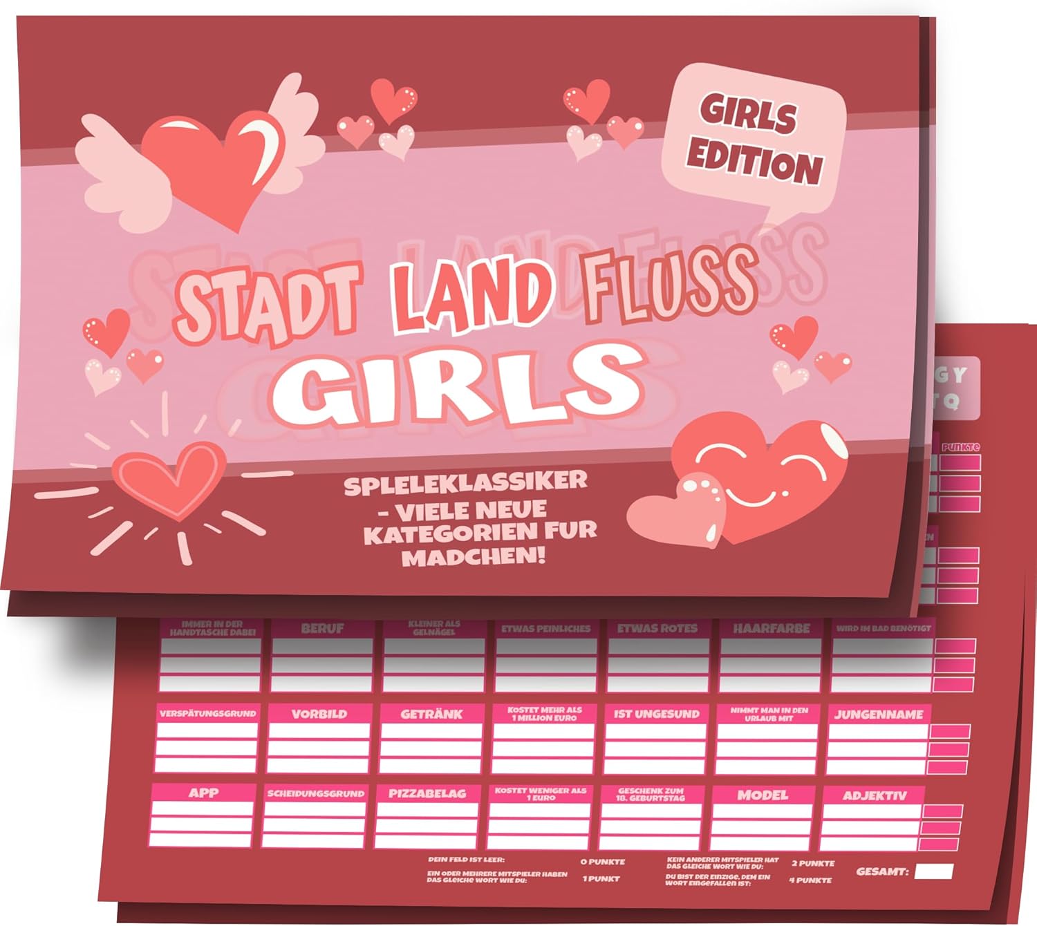 Jean-Philippe Dietz® Stadt Land Fluss Block - Girls Edition - Neues ...