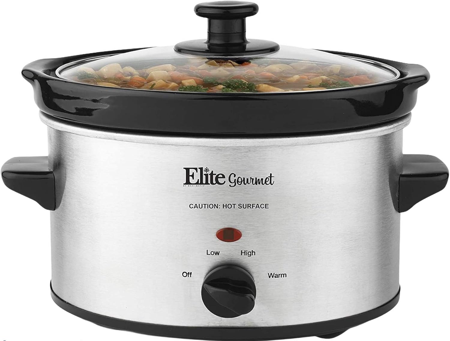 Amazon.com: Elite MST-275XS Gourmet Stainless Steel Slow Cooker, 2 ...
