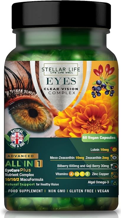 Eyes Clear Vision Complex 12 - Lutein 10mg Meso-Zeaxanthin 10mg ...