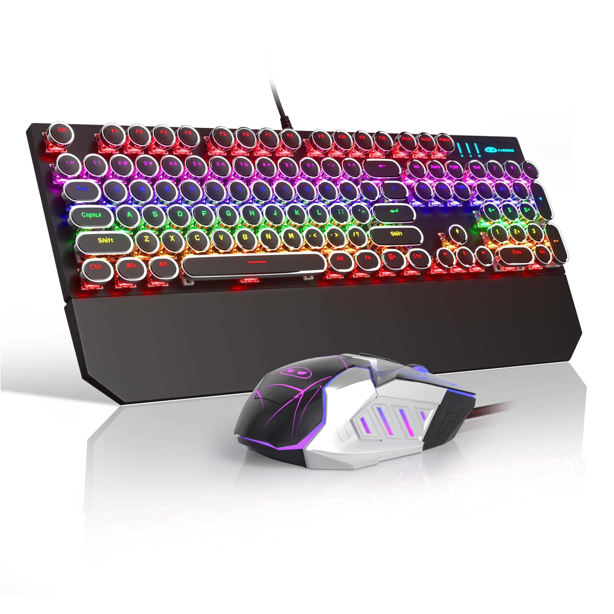 Amazon.com: Retro Typewriter Keyboard and Mouse Combo, Cute Black ...